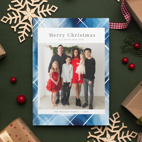 Blue Christmas Cards - Etsy