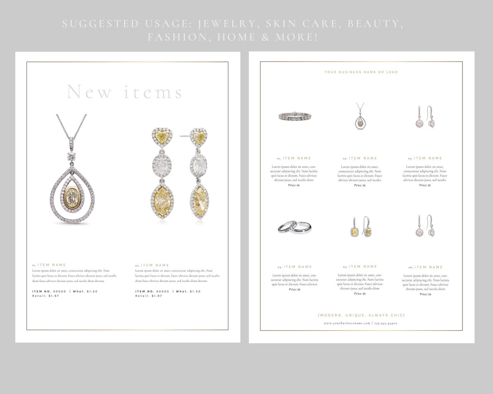 Catalog Template for Photoshop Indesign and Canva Wholesale - Etsy