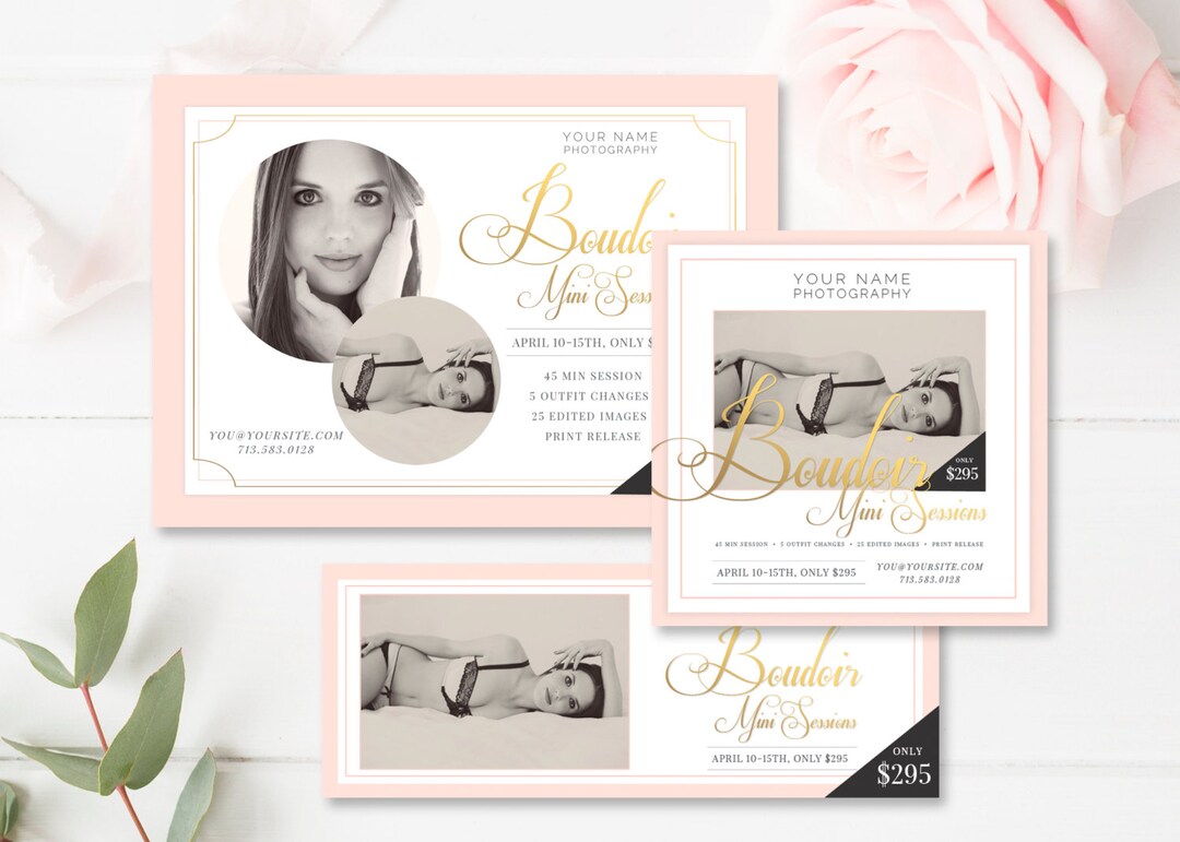 Boudoir Marketing Set, Boudoir Mini Session Marketing Board ...