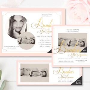 Boudoir Marketing Set, Boudoir Mini Session Marketing Board ...