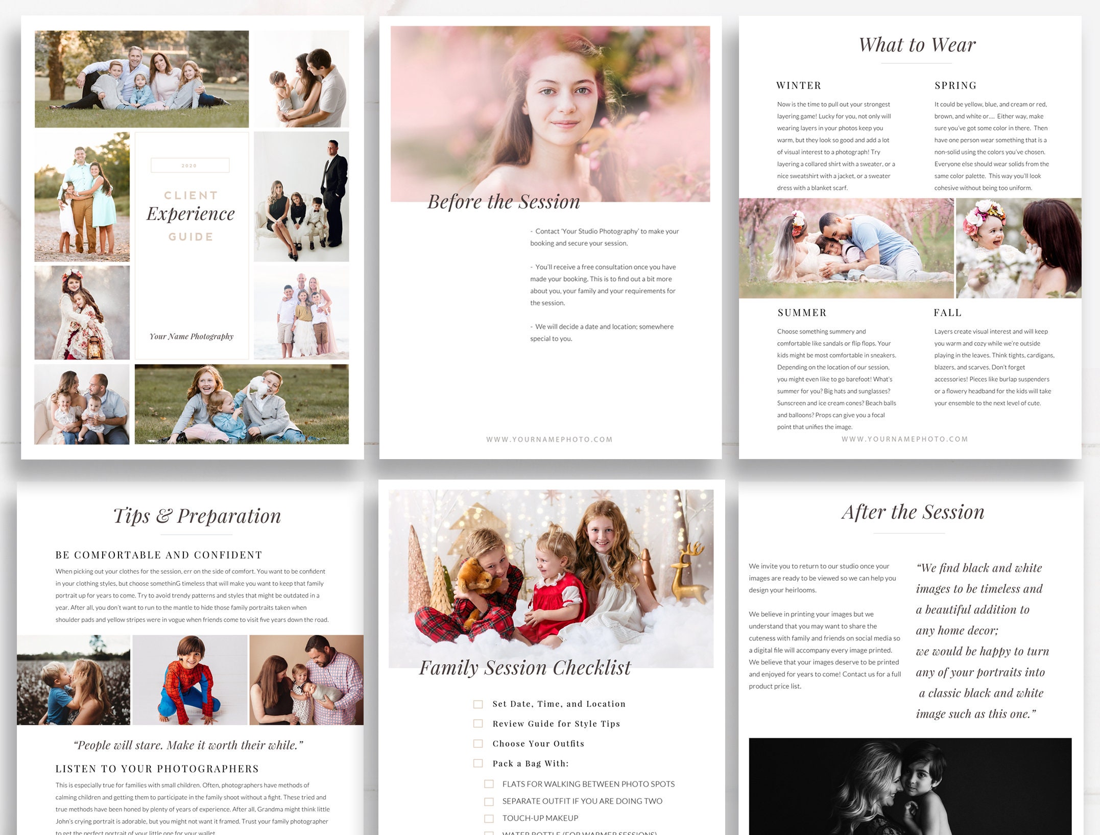 What to Wear Style Guide for Family Photography Family Prep | Etsy