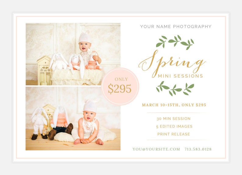 Spring Mini Session Marketing Bundle Photographer Marketing - Etsy