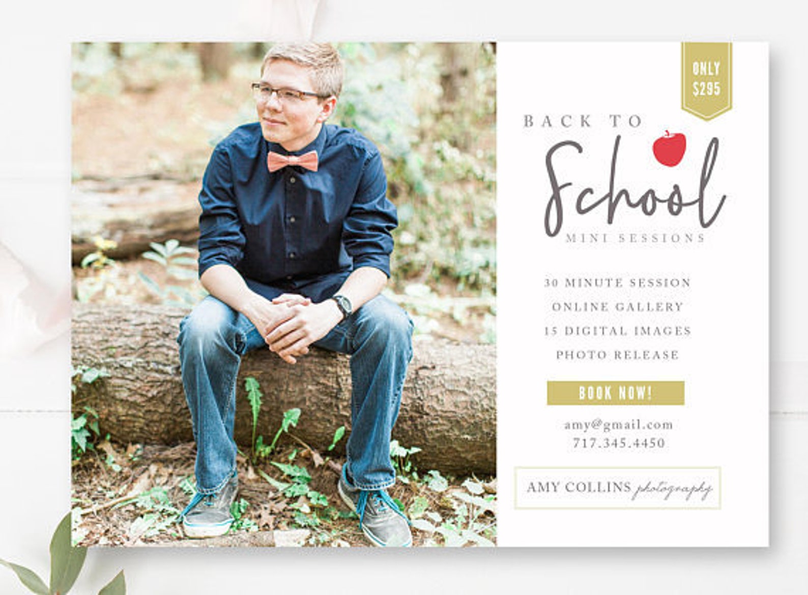 Back to School Mini Session Marketing Bundle Photographer | Etsy