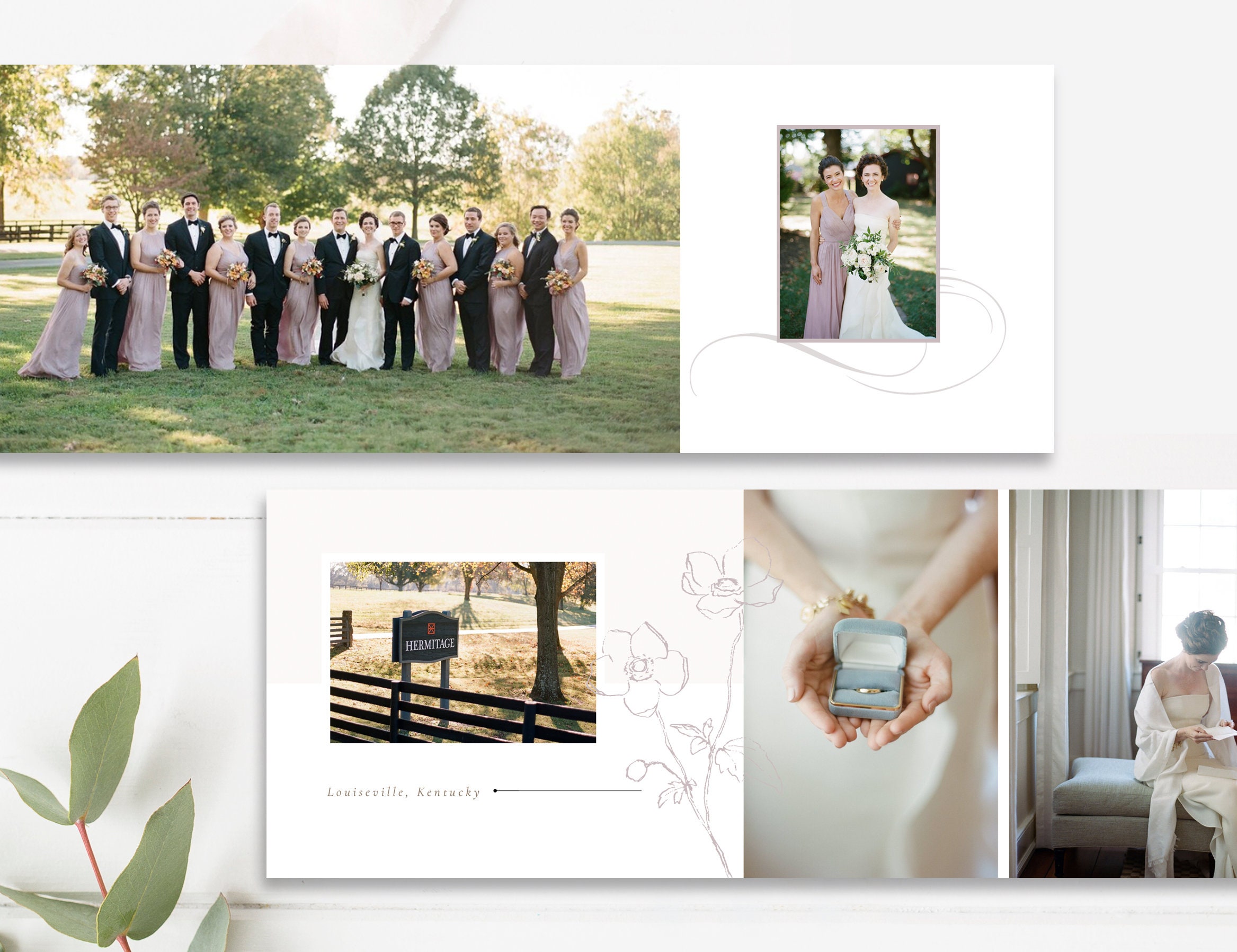 Classic Luxe 3x3 Square Accordion Mini Book, Photo Book Design Template ...