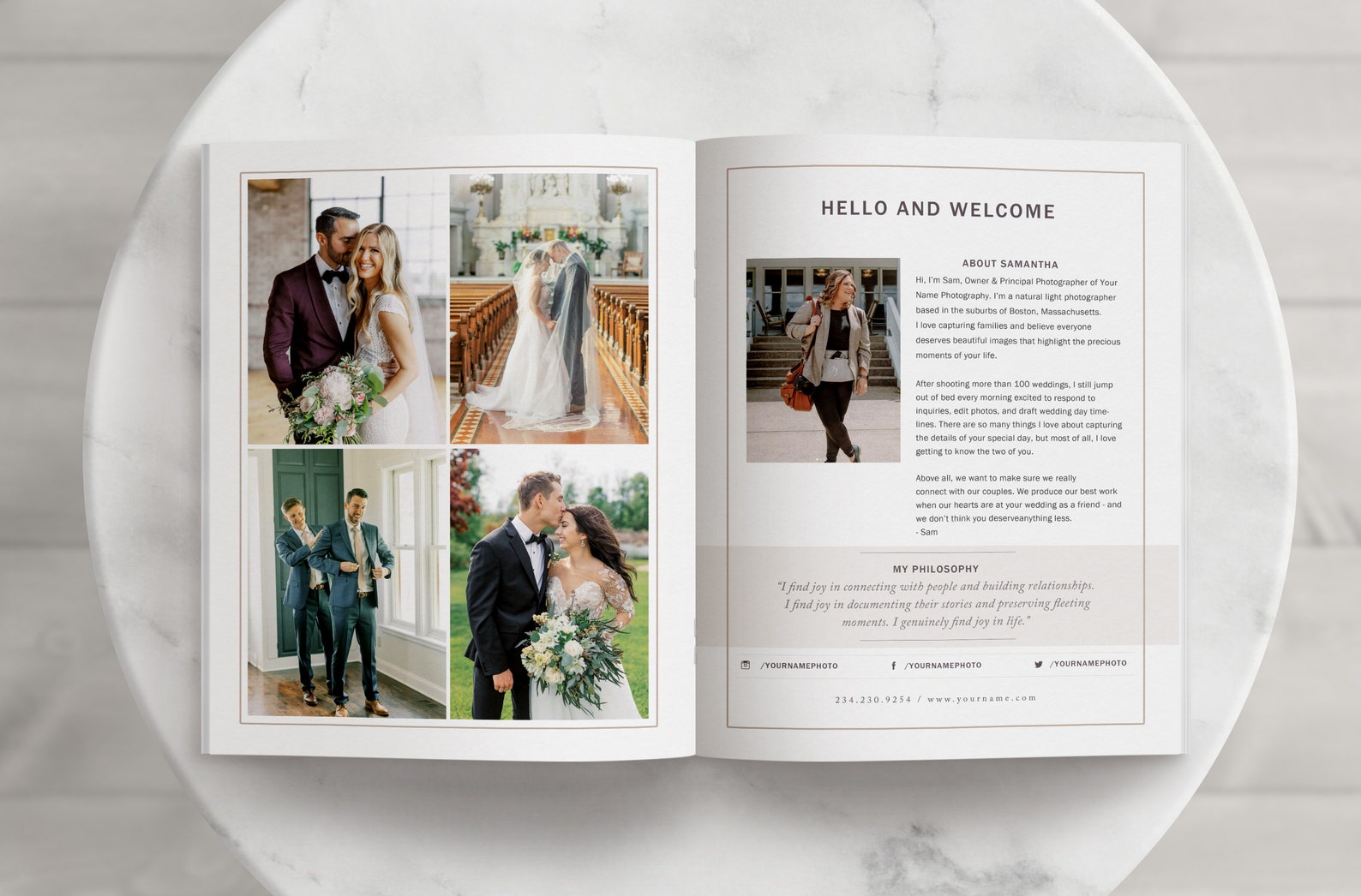 Wedding Photographer Magazine Template Photo Studio Magazine - Etsy