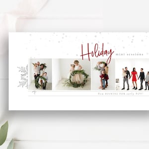 Handwritten Script Christmas Mini Session Marketing Bundle, Holiday ...