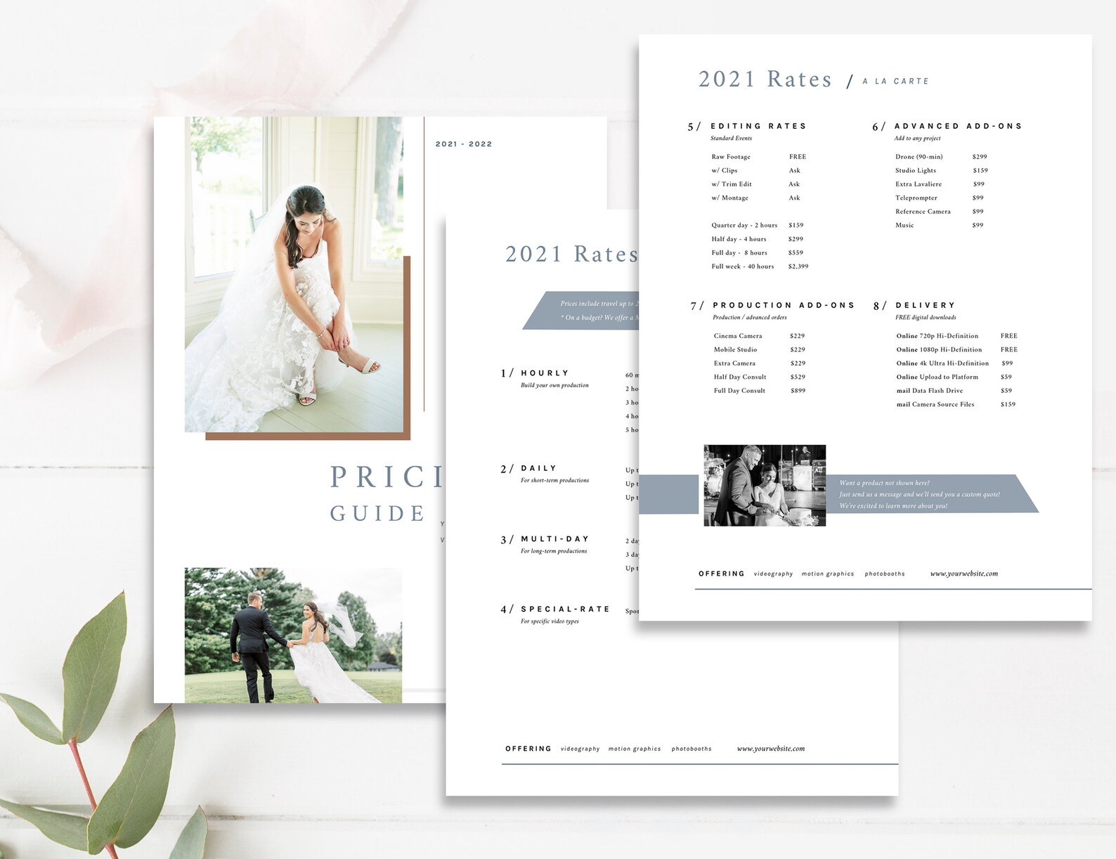 Videography Cinematography Pricing Guide Modern Pricing - Etsy