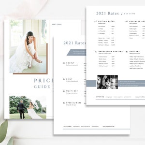 Videography Cinematography Pricing Guide, Modern Pricing Template for ...
