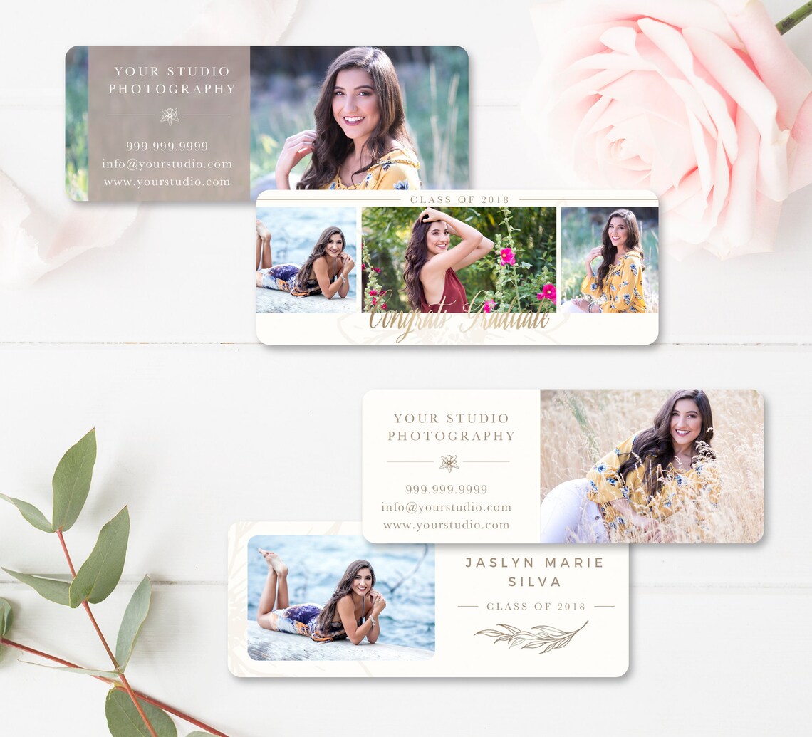 Senior Rep Card Template Senior Photographer Rep Cards - Etsy