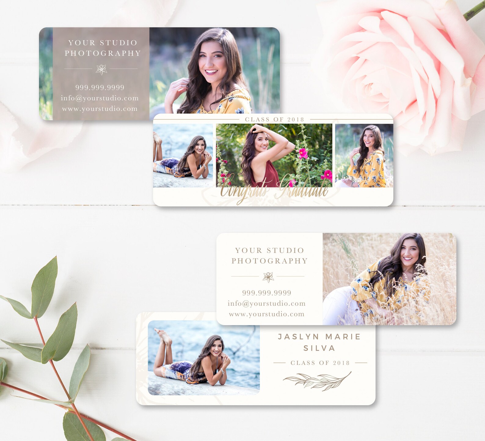 Senior Rep Card Template Senior Photographer Rep Cards - Etsy