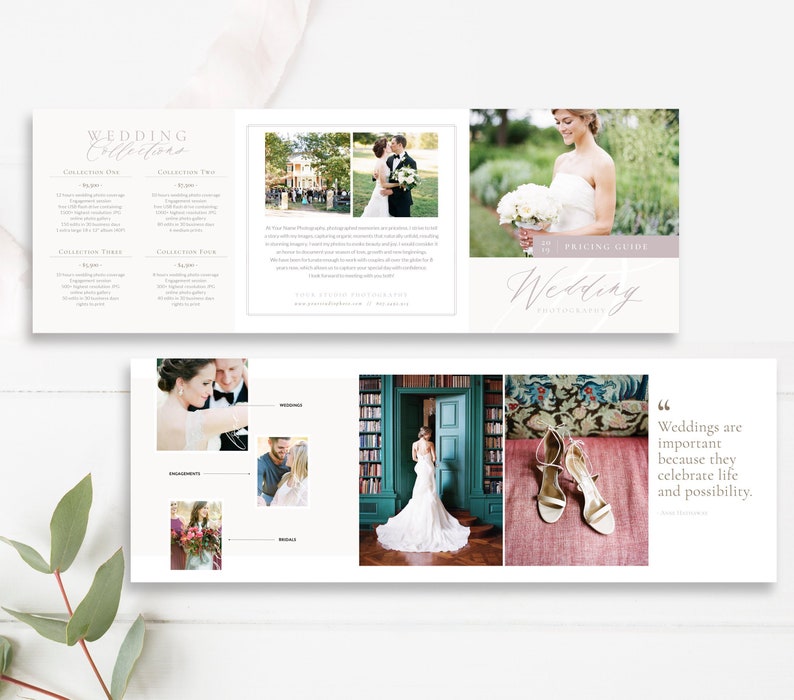 Wedding Photographer Marketing Set Marketing Templates for | Etsy