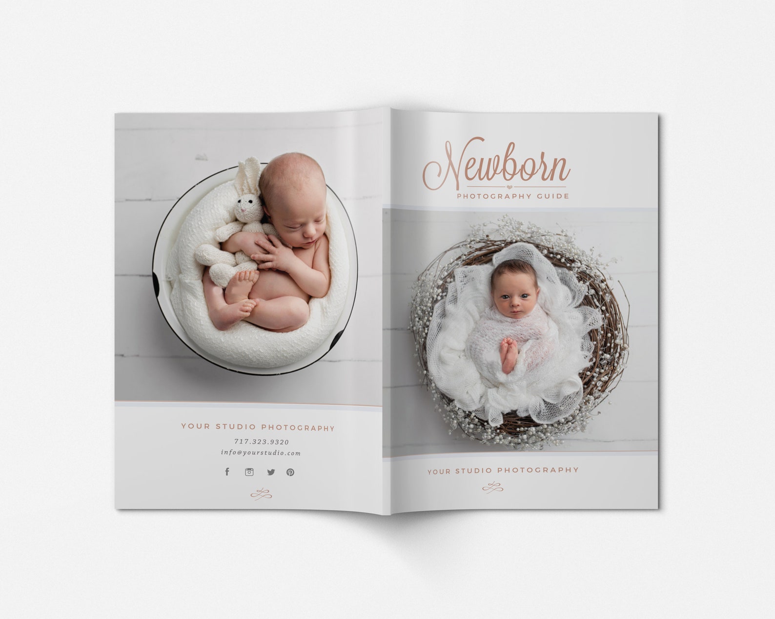 Newborn Photography Magazine Template Newborn Magazine | Etsy