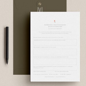 Newborn Photography Session Questionnaire, Photography Questionnaire ...