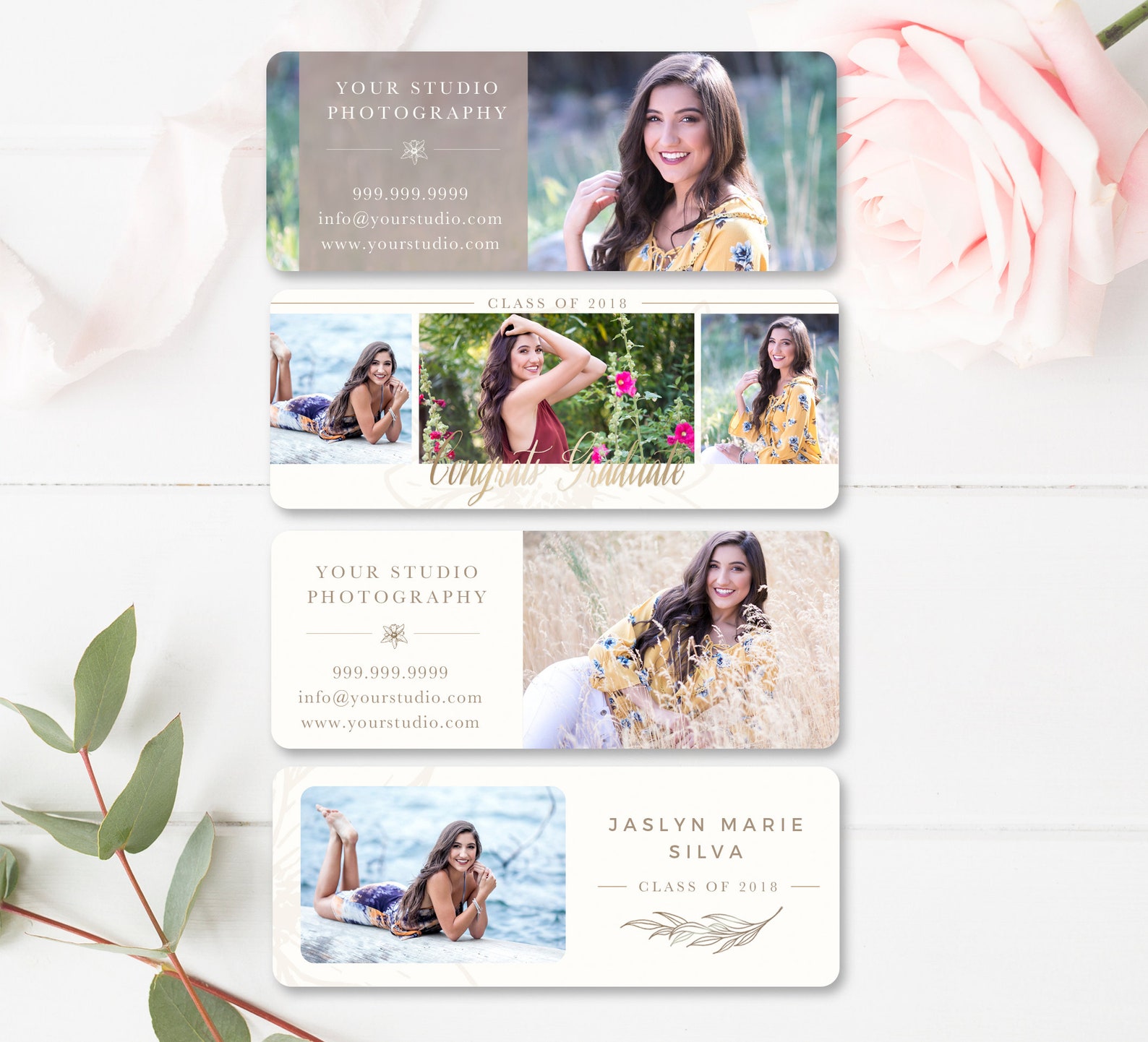 Senior Rep Card Template Senior Photographer Rep Cards - Etsy