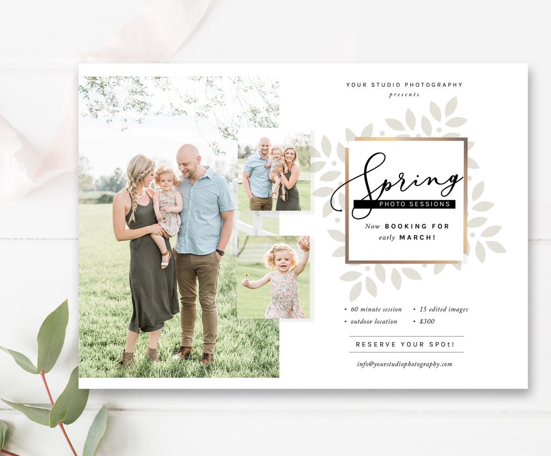 Spring Mini Sessions Template, Spring Photo Sessions Template ...