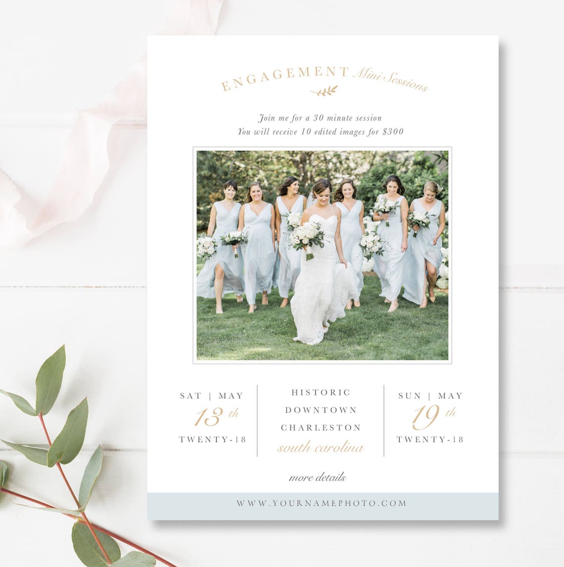 Photography Mini Session Template Pre-made Flyer Design | Etsy