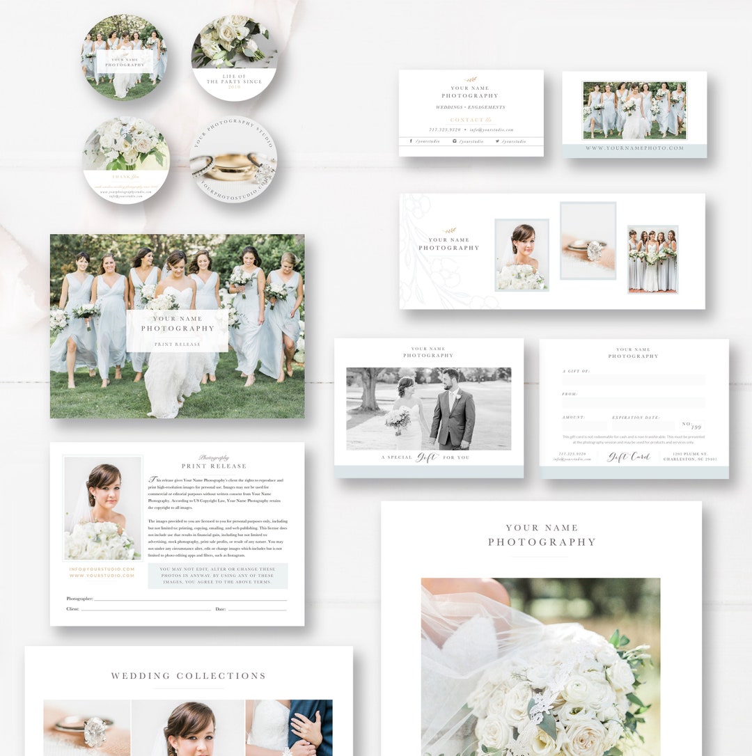 Photographer Marketing Set & Magazine Template, Photographer Templates ...