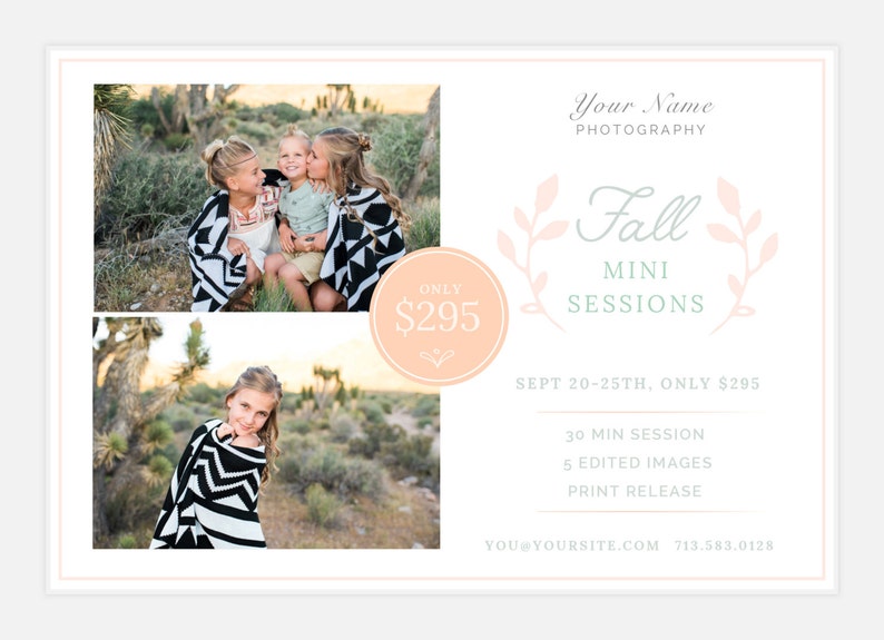 Fall Mini Session Marketing Board Mini Session Template - Etsy