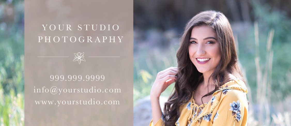 Senior Rep Card Template Senior Photographer Rep Cards - Etsy
