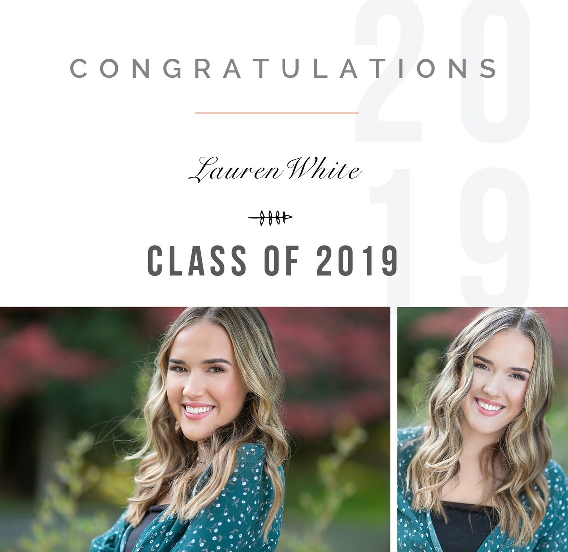 Folded Girls Graduation Party Invitation High School - Etsy