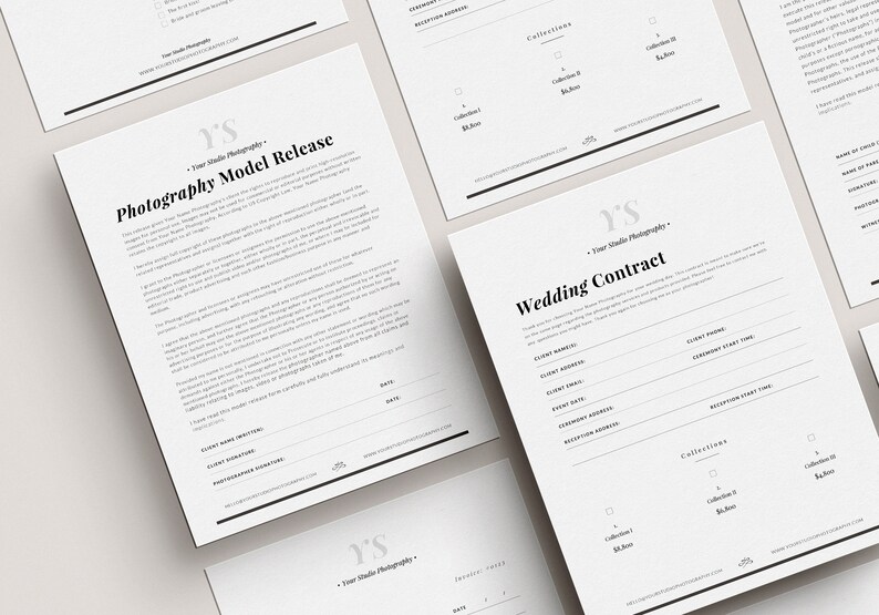 Wedding Photographer Contract Template Bundle Photography - Etsy
