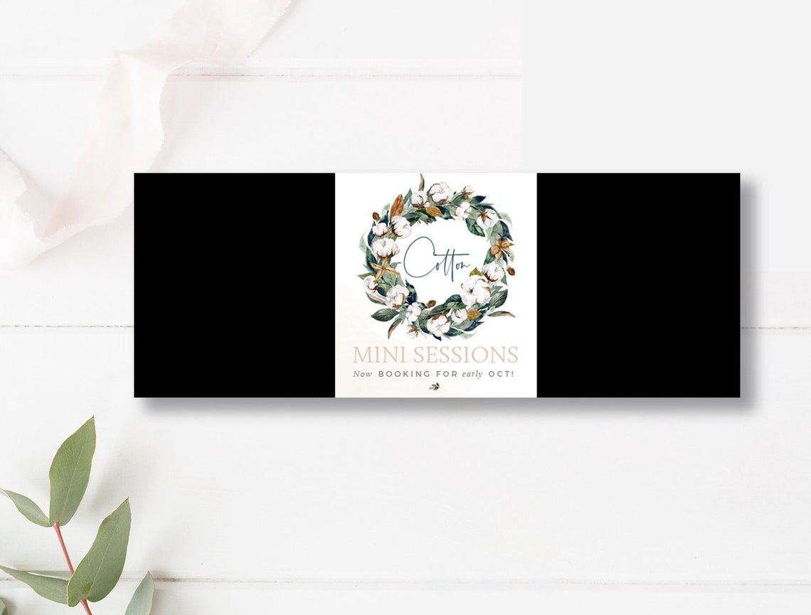 Fall Mini Session Facebook Cover Cotton Minis Facebook | Etsy