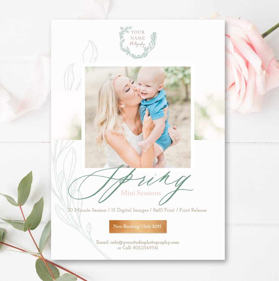 Spring Mini Session Template Spring Photo Sessions Marketing - Etsy