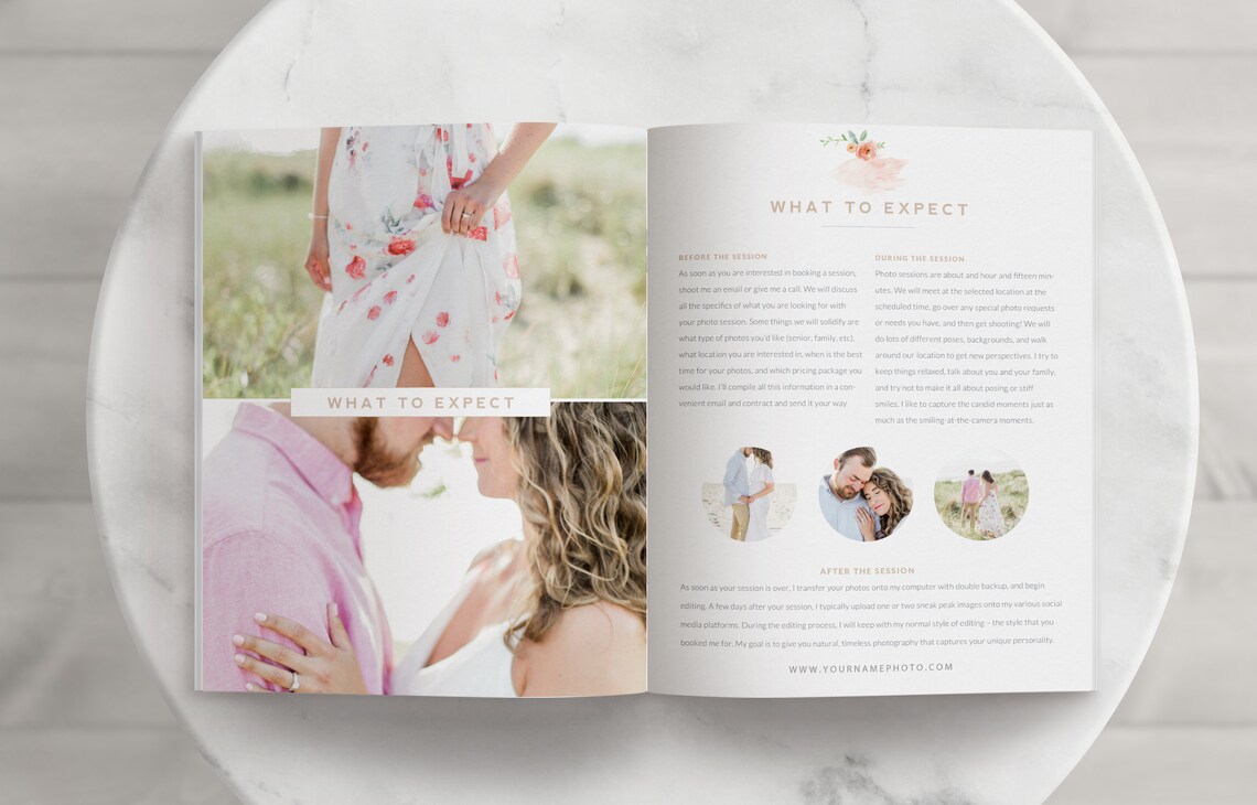 Photography Magazine Welcome Guide 10 Pages Template for - Etsy