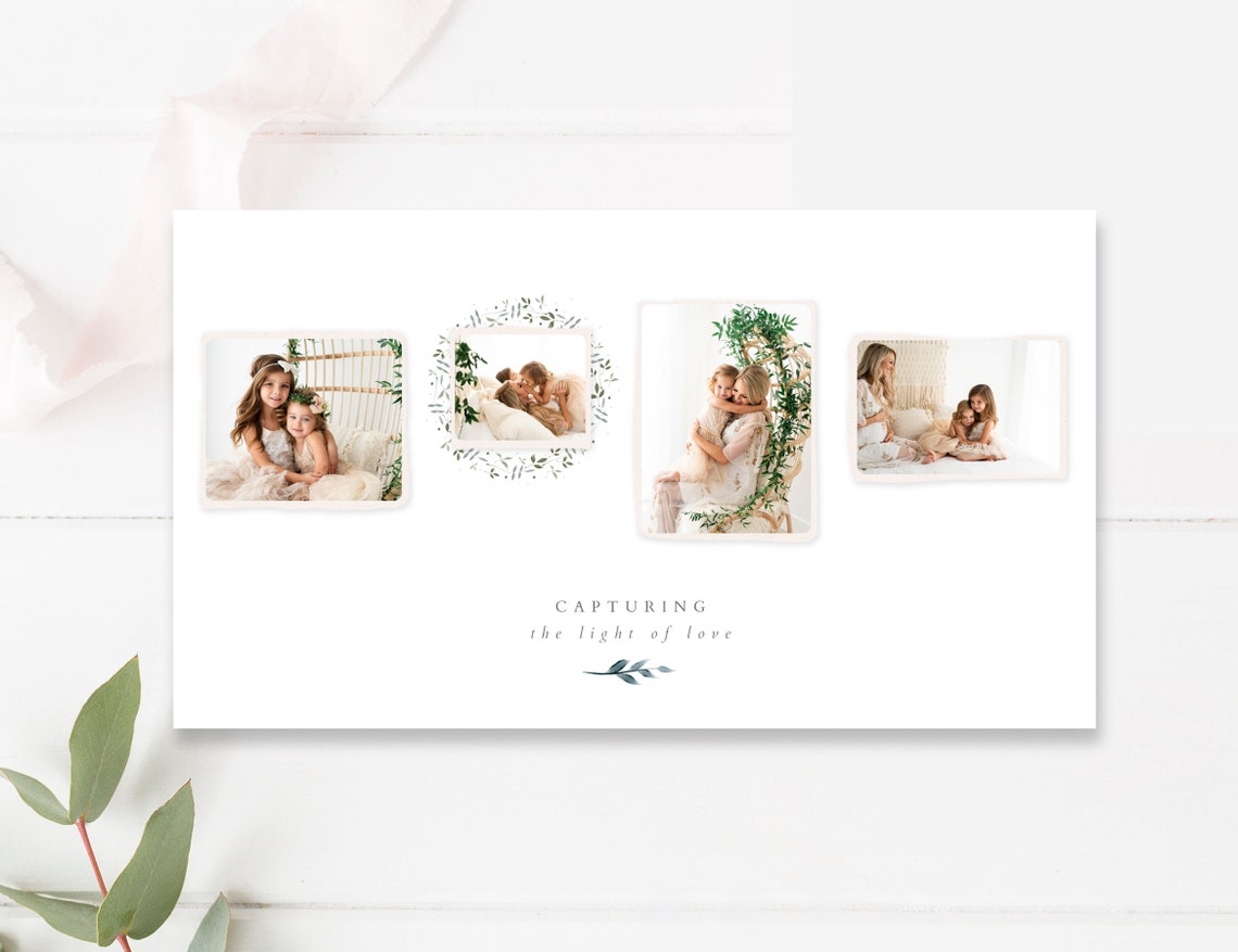 Deckle Edge Photographer Templates Facebook Cover Template - Etsy