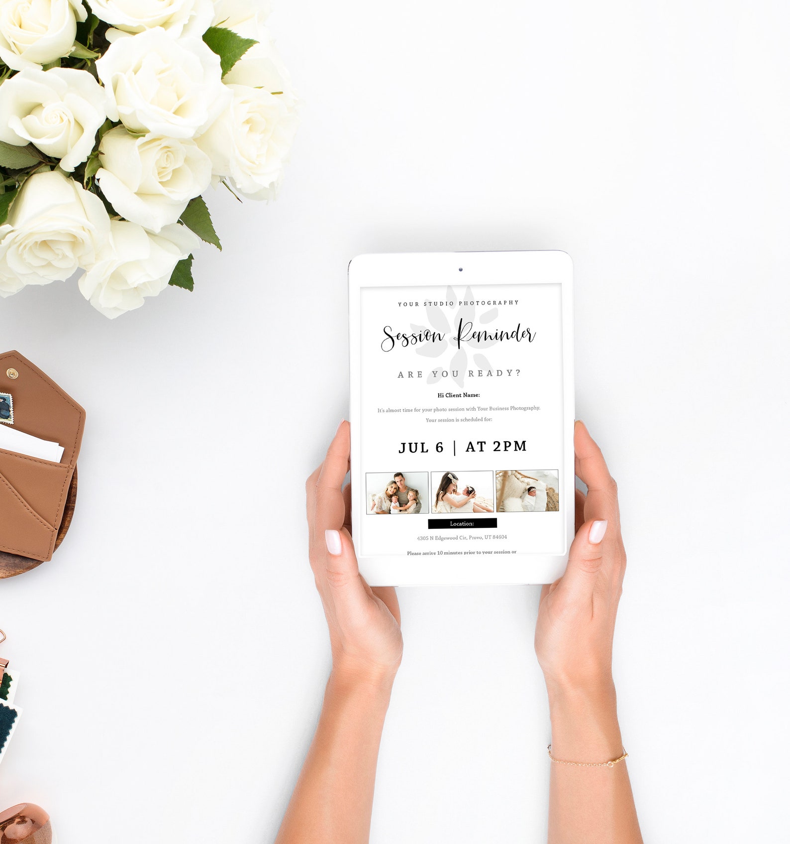 INSTANT DOWNLOAD Photography Session Reminder Template - Etsy
