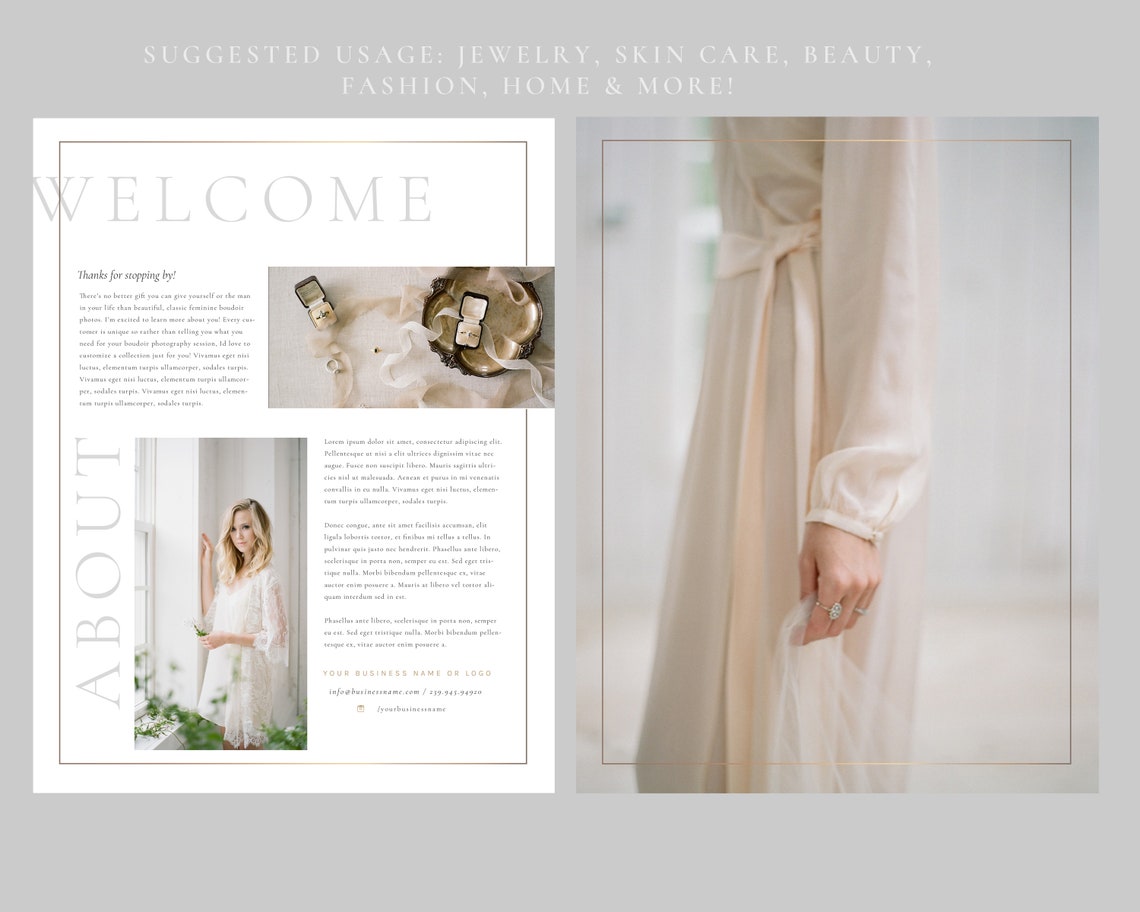 Catalog Template for Photoshop Indesign and Canva Wholesale - Etsy