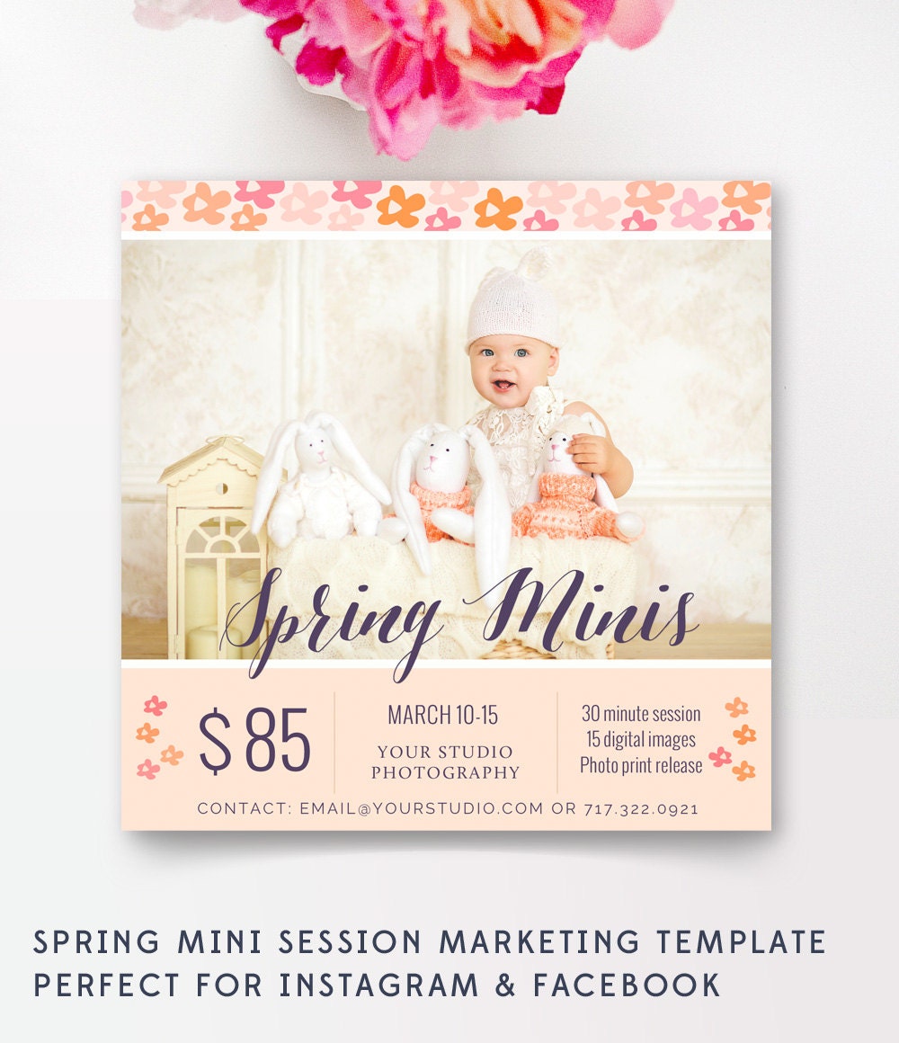 Spring Mini Session Template Mini Session Template | Etsy