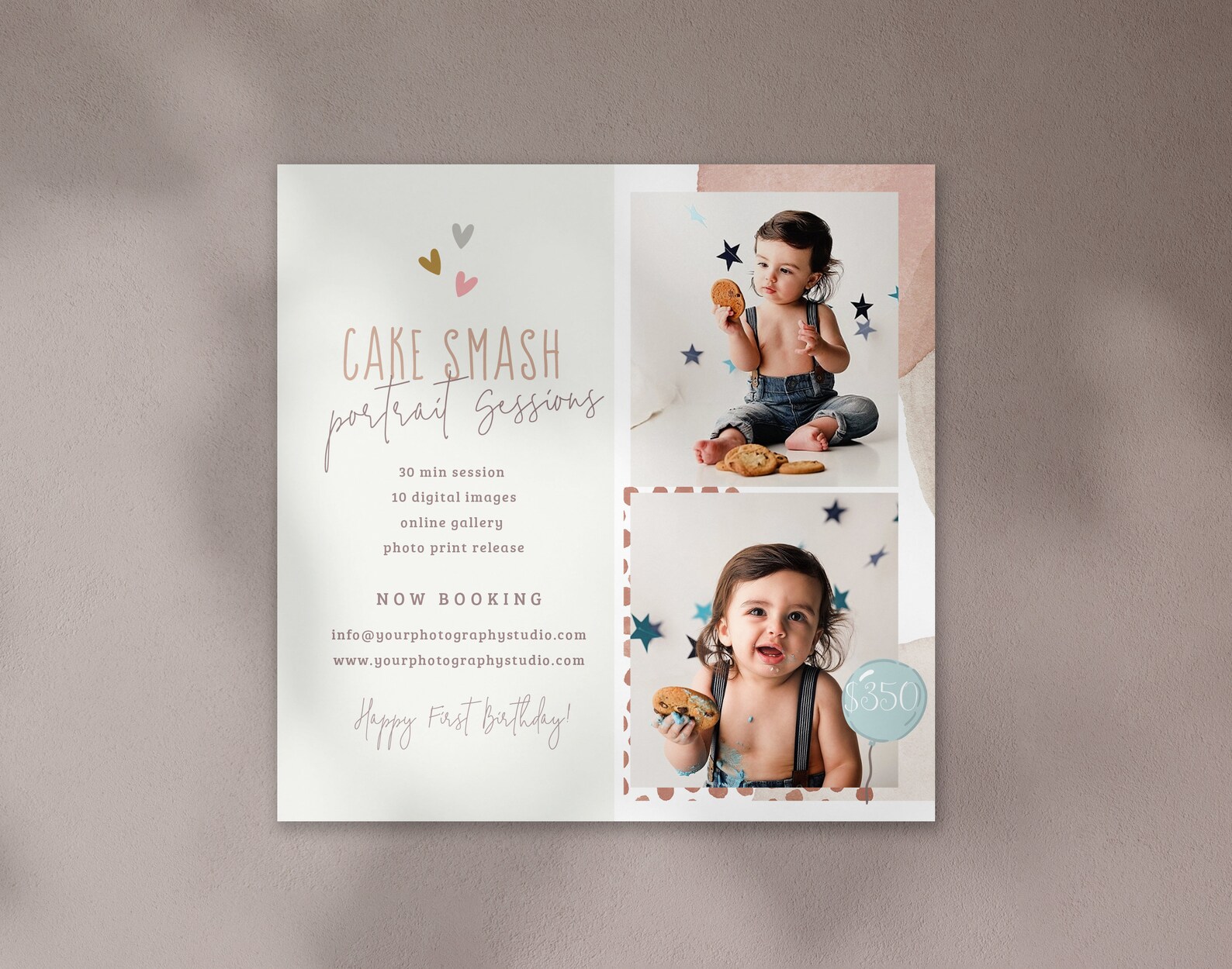 5x5 Cake Smash Photography Template Cake Smash Photo Sessions | Etsy Canada