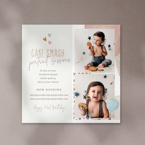 5x5 Cake Smash Photography Template Cake Smash Photo Sessions - Etsy Canada