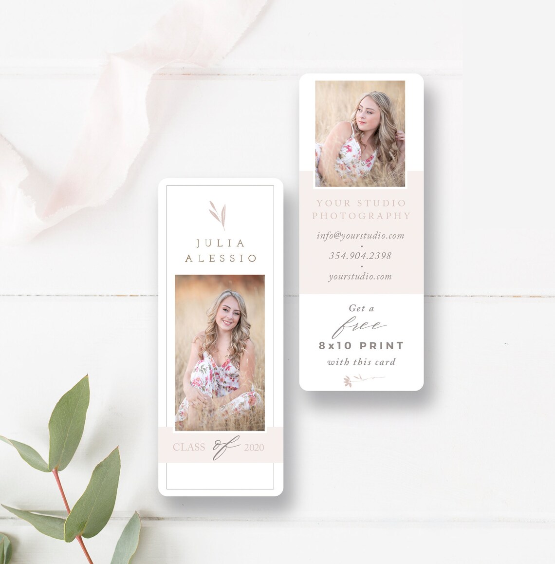 Senior Rep Card Templates Senior Referral Photo Card - Etsy