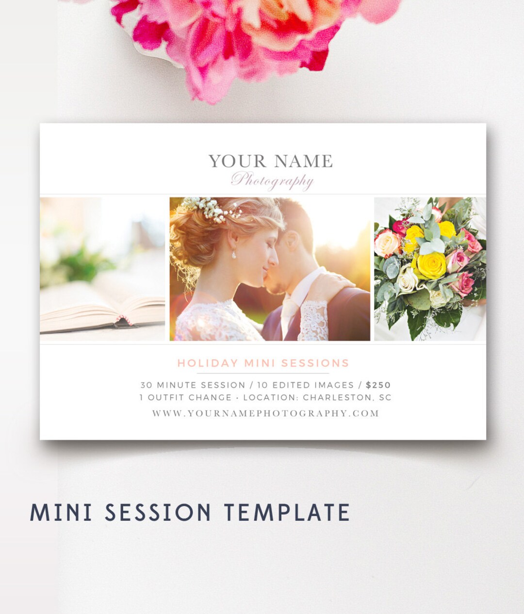 Mini Session Template, Holiday Photography Templates, Mini Session ...