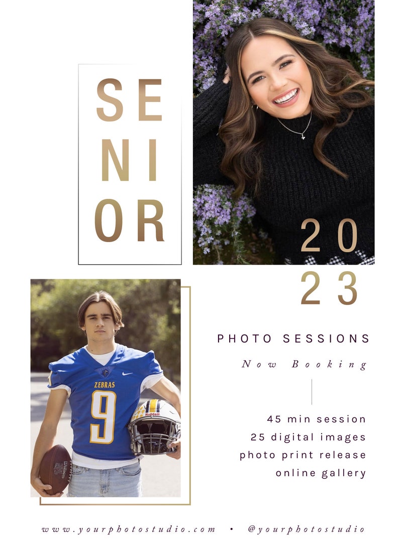 Senior Photo Session Template 7x5 Graduation Photo Session | Etsy