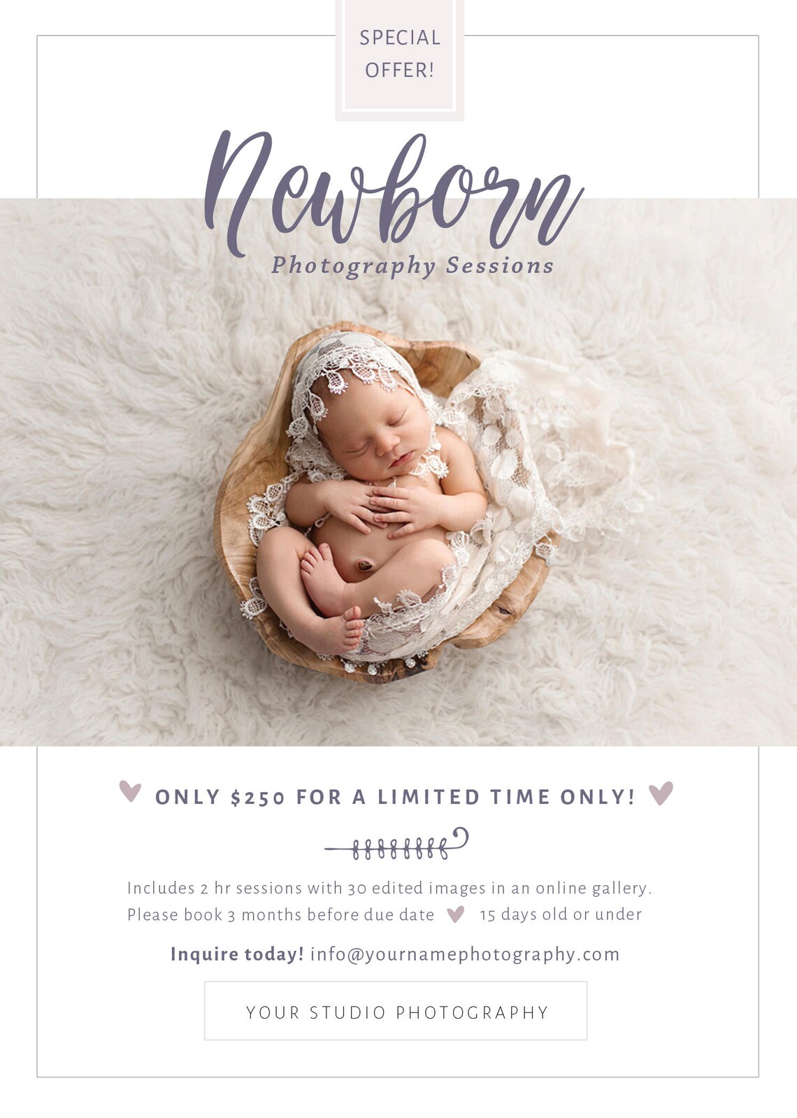 Newborn Bundle Photography Marketing Baby Marketing Board & - Etsy