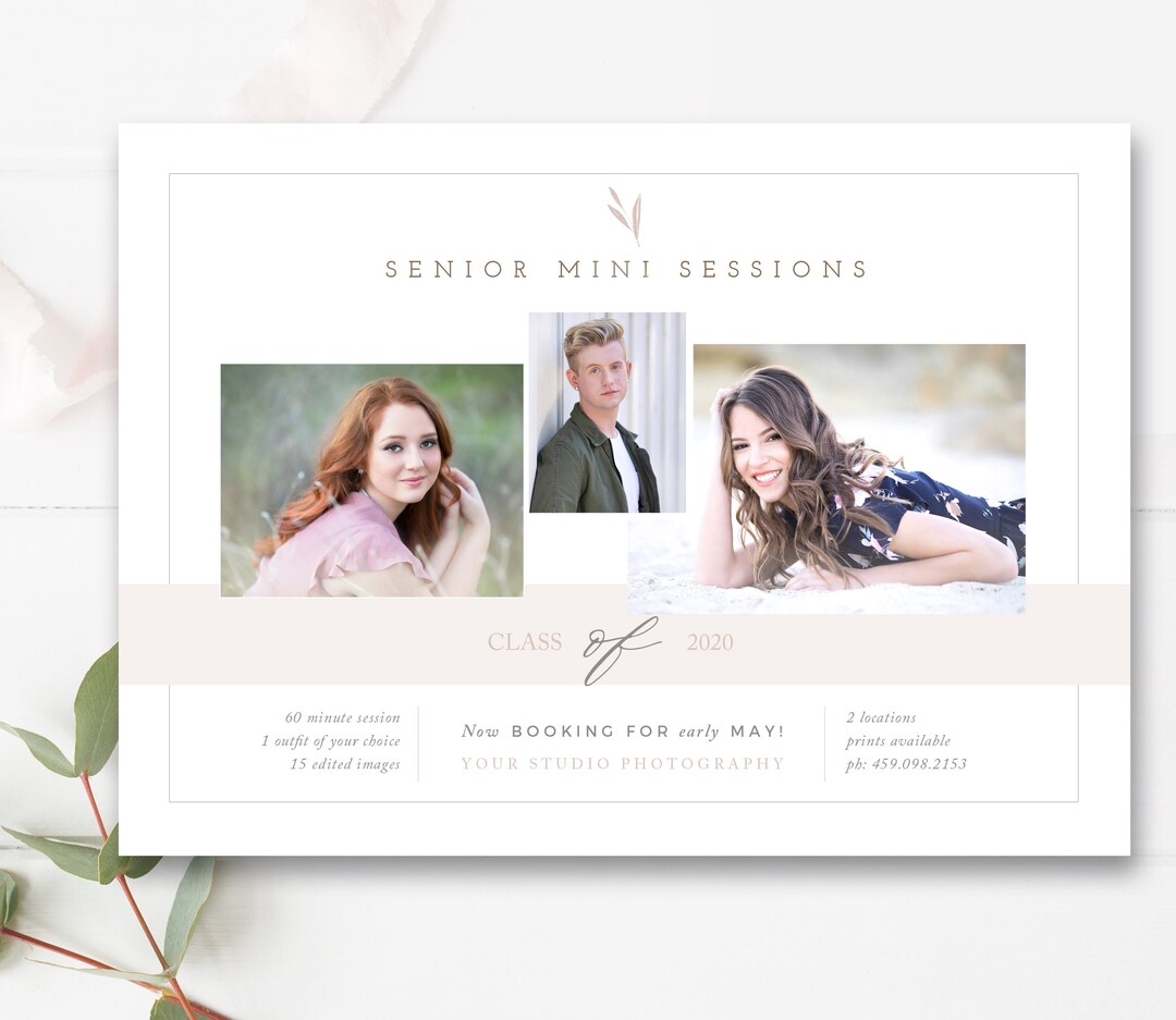 Senior Mini Session Marketing Board, Senior Photo Sessions, Senior ...