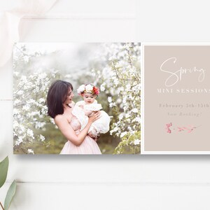 Spring Mini Session Marketing Set, Spring Marketing Boards, Mini ...