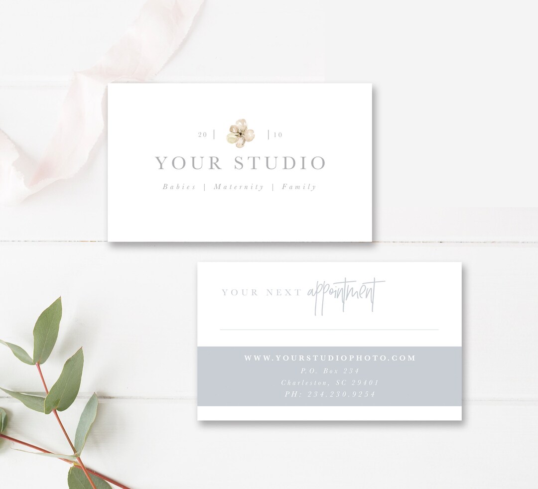 Client Appointment Reminder, Session Reminder Card, Business Card ...