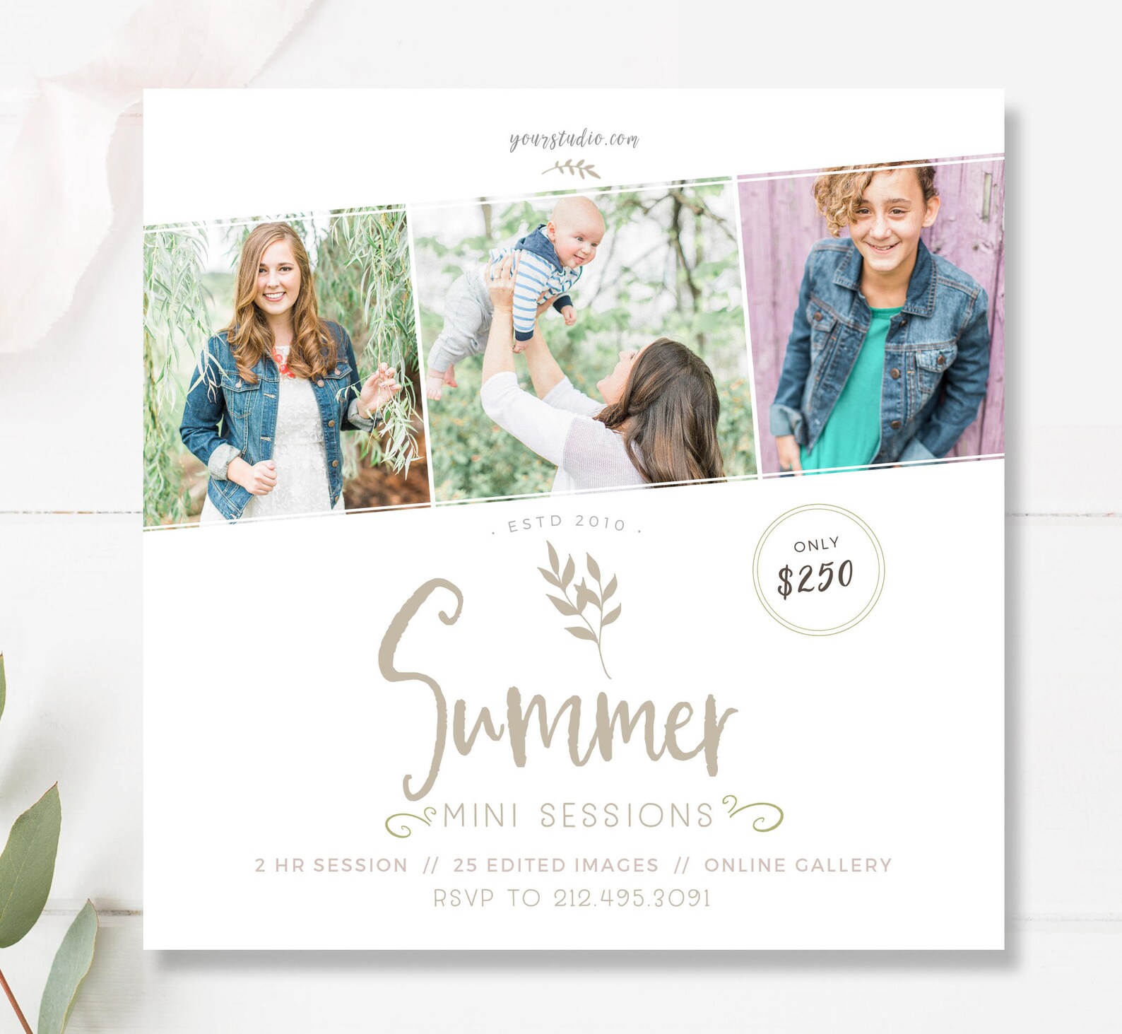 Summer Mini Session Template Photographer Templates - Etsy