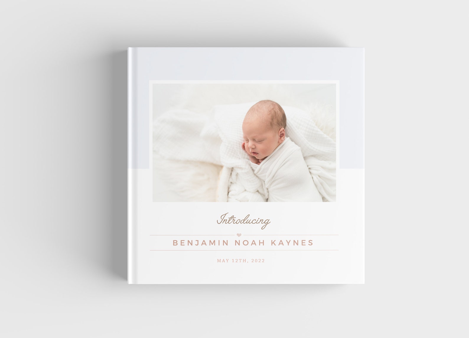 Baby Photo Book Cover Template for Photographers Baby Album - Etsy