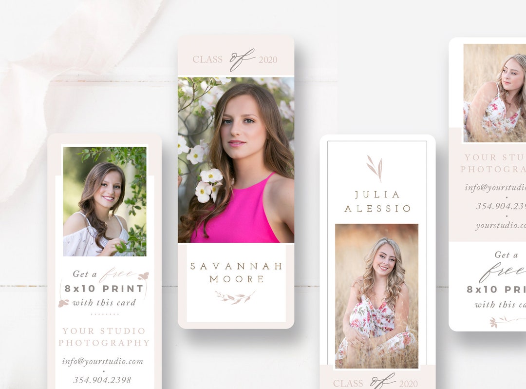 Senior Rep Card Templates, Senior Referral Photo Card Templates, Senior ...