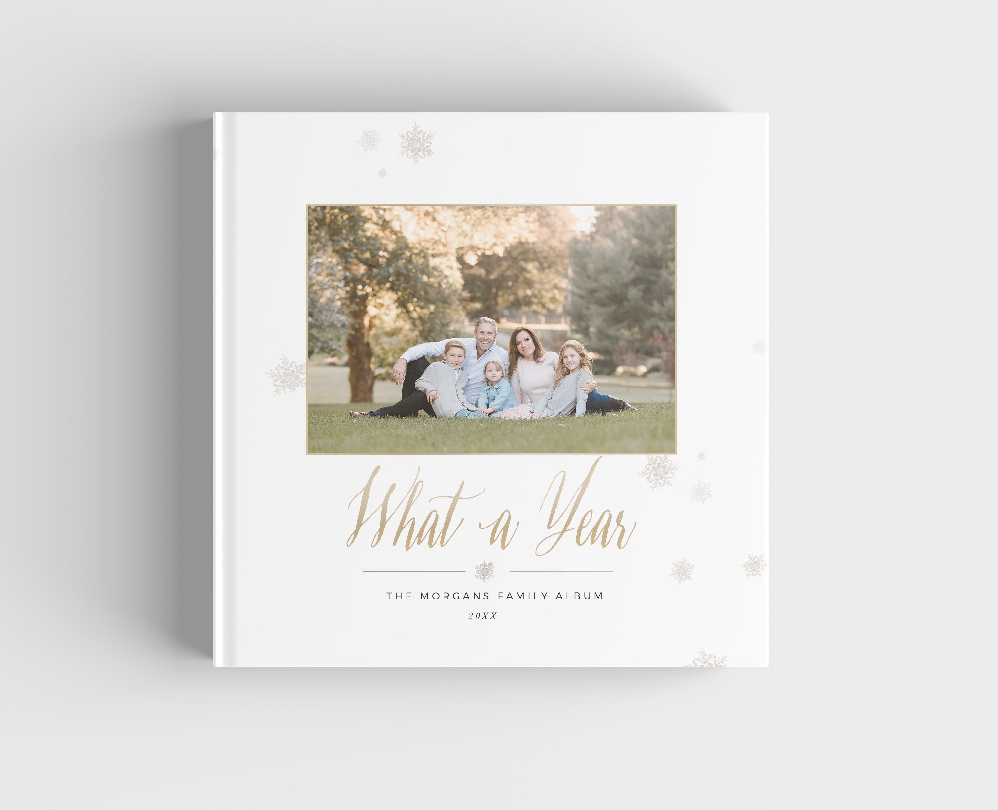 Photo Book Cover Template for Photographers Christmas Photo | Etsy