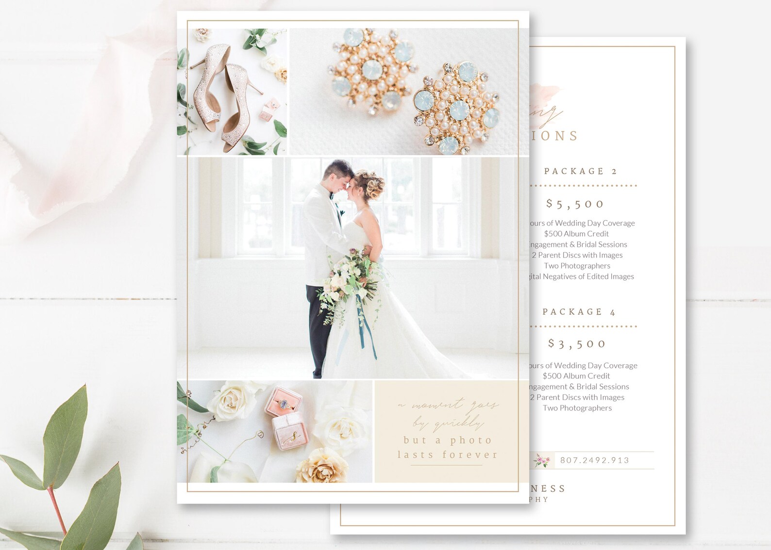 Photography Price List Template Wedding Price Sheet - Etsy