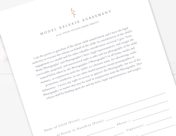 Photography Model Release Form