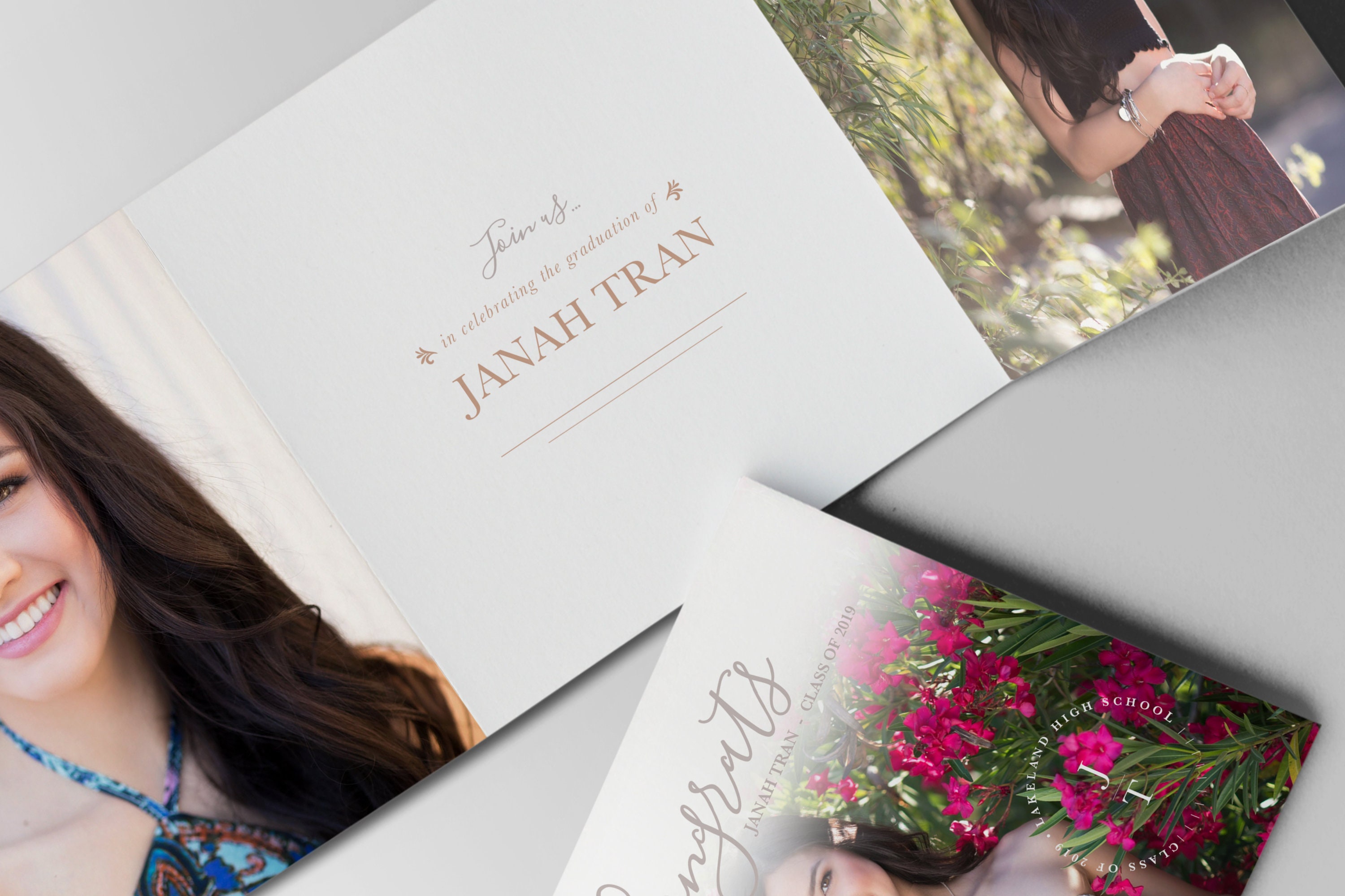 Graduation Announcement 5x5 Folded Graduation Template | Etsy