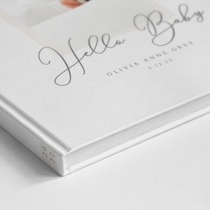 Baby Photo Album Cover Template, Baby Photo Book Cover, Newborn ...