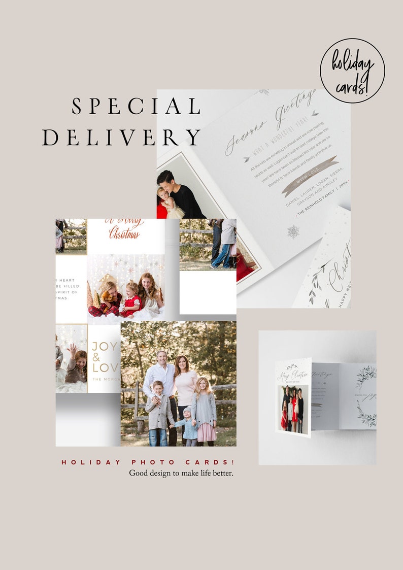 Christmas Card Catalog Template Catalog Photoshop Template - Etsy